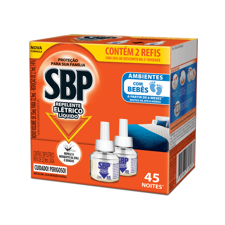 Refil Regular para Repelente Elétrico Líquido | SBP